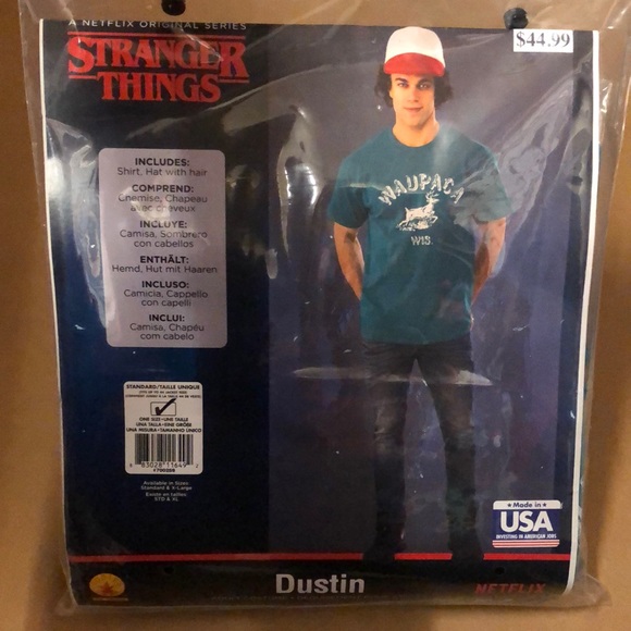 Netflix | Other | Stranger Things Dustin Adult Costume New | Poshmark